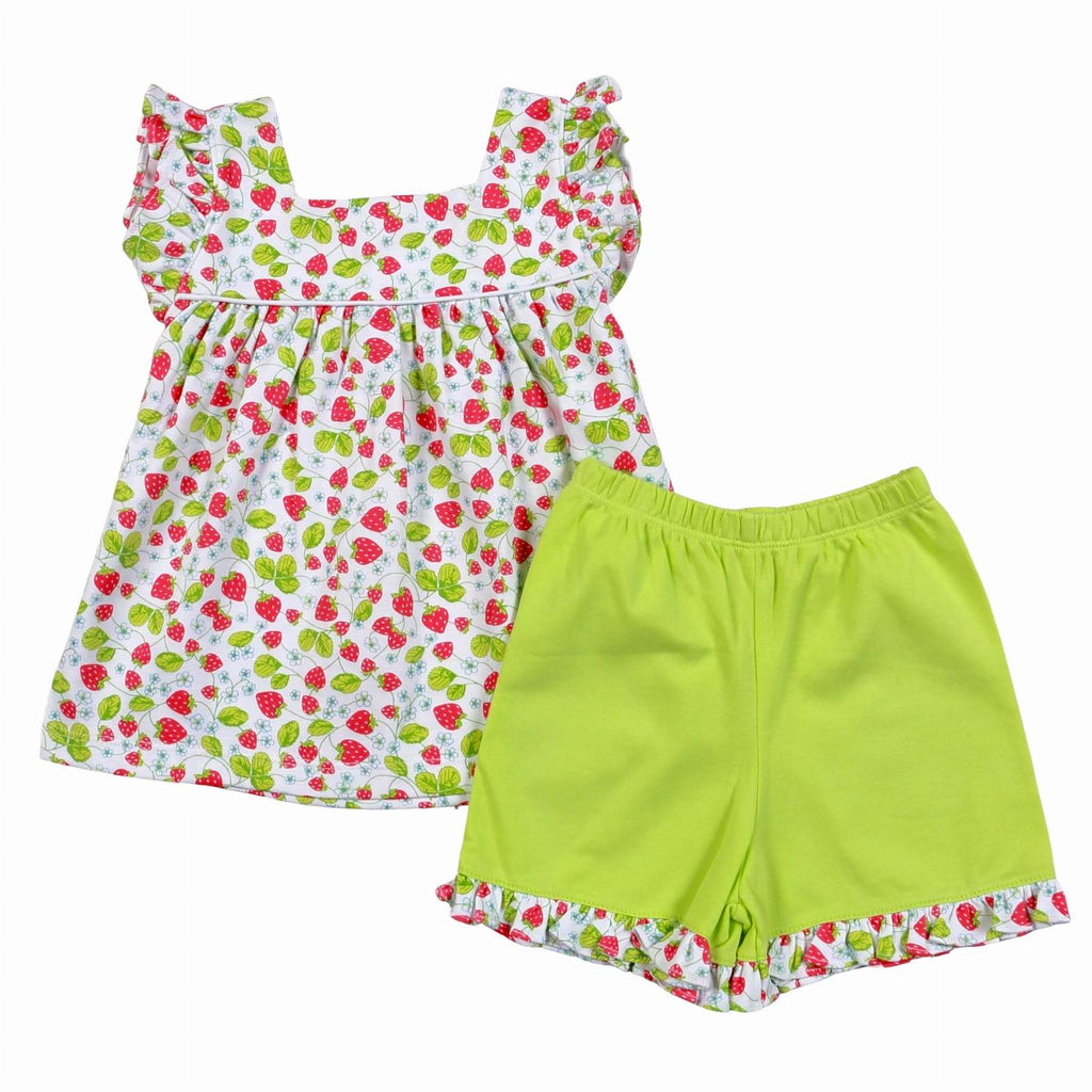 SBR-220 STRAWBERRIES SHORT SET – Baby Loren